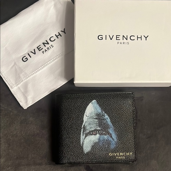 Givenchy | Bags | Givenchy Shark Print Billfold Wallet New With Box ...